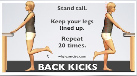 Balance exercises: a routine designed to improve the way you walk